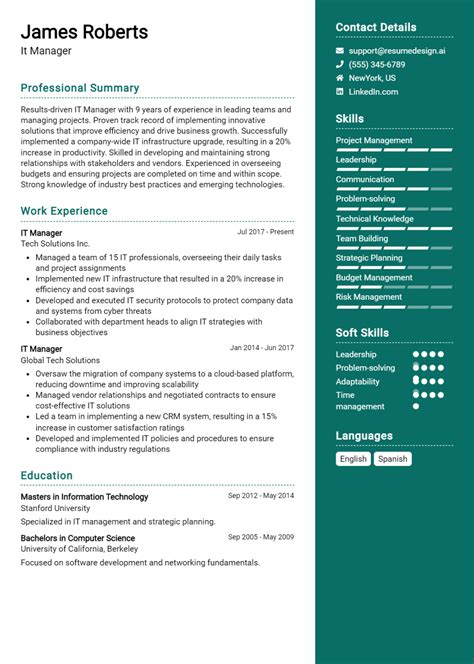 21 It Project Manager Resume Examples And Templates For 2026