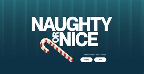 Naughty Or Nice CSS Nectar Web Design Awards CSS Gallery