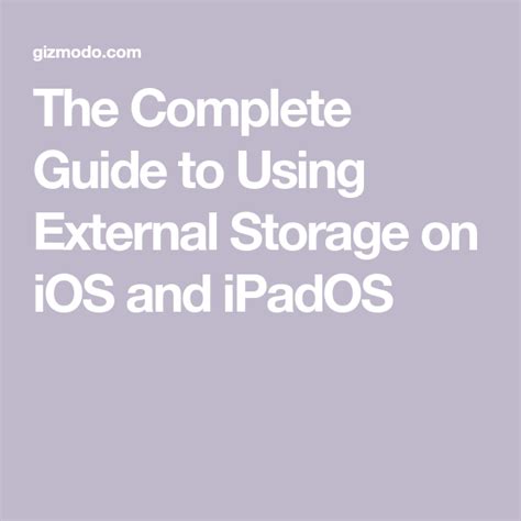 The Complete Guide To Using External Storage On Ios And Ipados Artofit