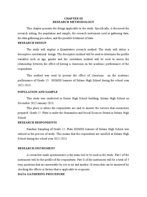 Chapter 3 Pdf Methodology Survey Methodology