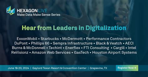 Hexagon Asset Lifecycle Intelligence On Linkedin Hexagon Live Make Data Make Sense Series