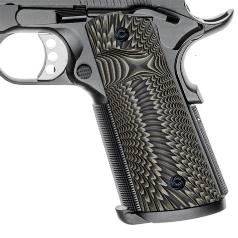 Guuun G10 1911 Magwell Grips For Full Size M1911 Ambi Safety Cut