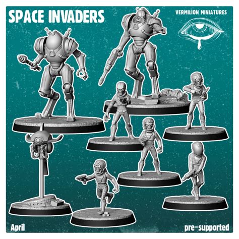Space Invaders 3d Print Model Free High Quality Models For Your