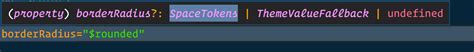 Bug Custom `radius` Tokens Dont Show In Typescript Intellisense