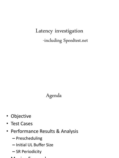 Latency Investigation Pdf Computing Computing And Information