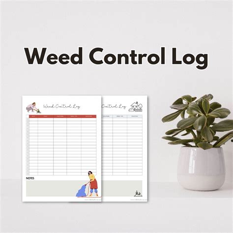 Weed Control Log Printable