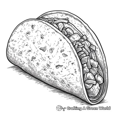 Taco Coloring Pages Free And Printable