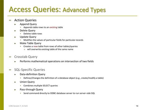 Ppt Db Implementation Ms Access Queries Powerpoint Presentation
