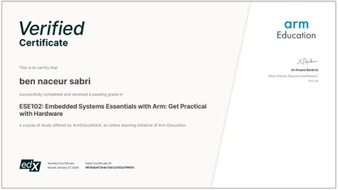 Sabri Ben Naceur On Linkedin Embeddedsystems Embedded Armeducationx
