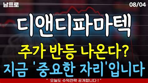 디앤디파마텍 주가전망 주가 반등 나온다 지금 중요한 자리입니다 디앤디파마텍주식전망 디앤디파마텍주가전망 디앤디파마텍주가 Youtube