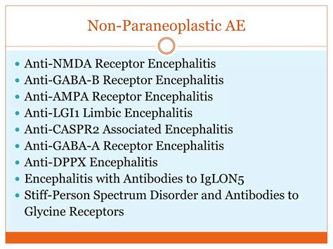 Autoimmune Encephalitis Ppt Pptx