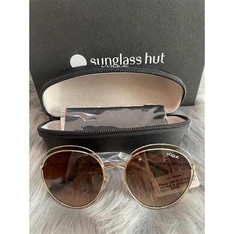 Vogue Gold Sunglasses For Womens Shopee Philippines