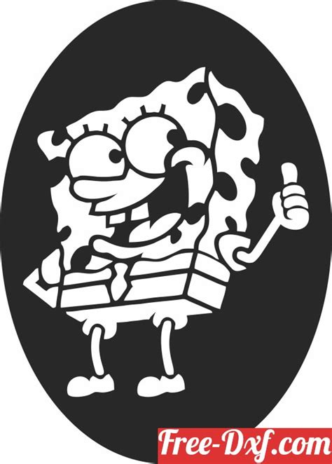 Download Spongebob Clipart 2hber High Quality Free Dxf Files Svg