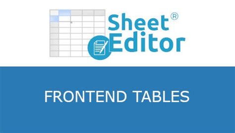 Wp Sheet Editor Frontend Tables 99plugs