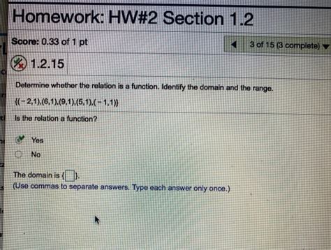 Solved Homework HW 2 Section 1 2 Score 0 33 Of 1 Pt 1 2 15 Chegg Com