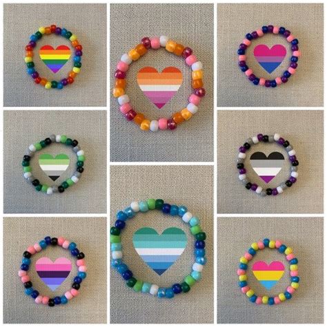 Pride Kandi Bracelet Singles Etsy Diy Bracelets Patterns Diy Kandi