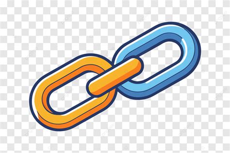 Creative And Colorful Interconnected Chain Links Icon Symbolizing Teamwork Partnership Digital