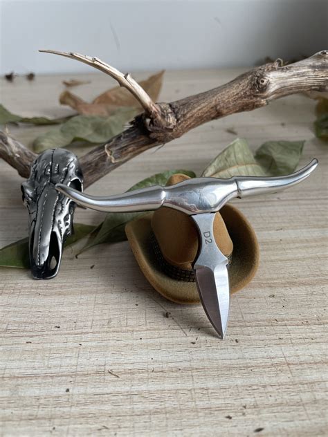 Damascus Dagger Longhorn Skull Kk Knifestudio