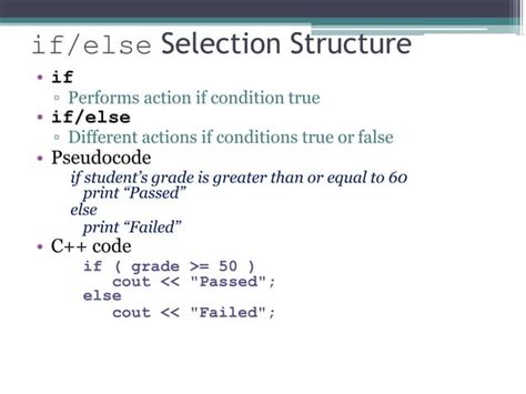 Control Structures If Else Switch Case Pptx