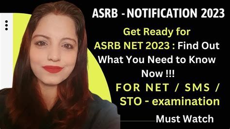 Get Ready For Asrb Net 2023 Find Out What You Need To Know Now Asrb Notification 2023