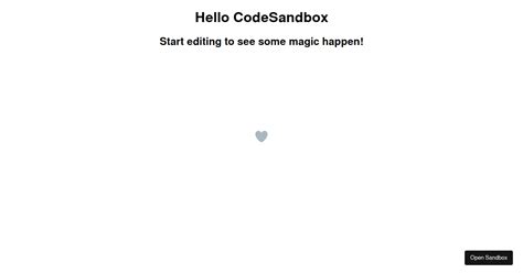 Twitter Heart Examples Codesandbox