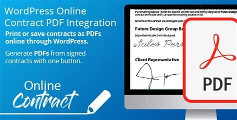 Wp Online Contract Pdf Print Integration 103 Wp Themes And Plugins