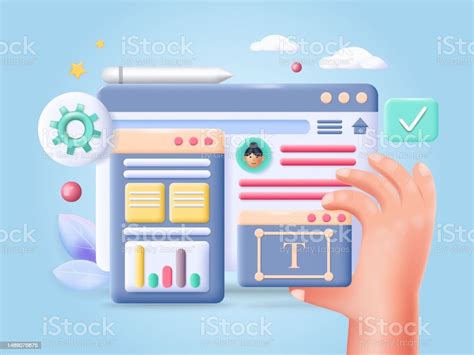 Web Design Vector Development Coding And Programming Stock Illustration
