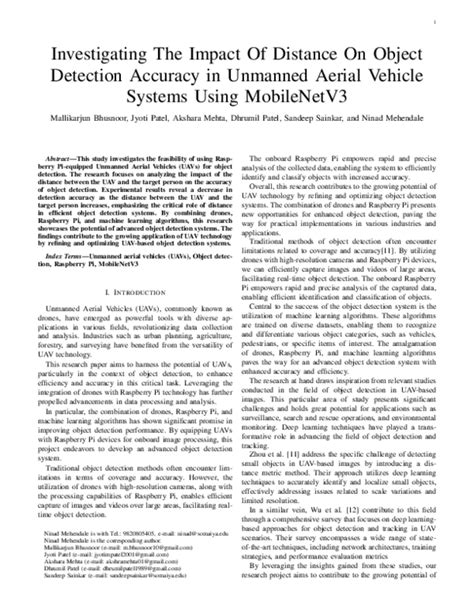 Pdf Investigating The Impact Of Distance On Object Detection Accuracy