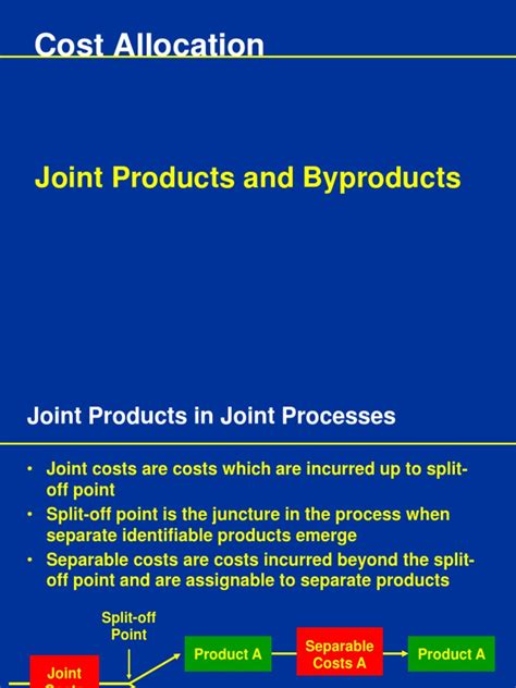 Joint Cost Allocation Methods For Multiple Products Pdf Gross Margin Kerosene