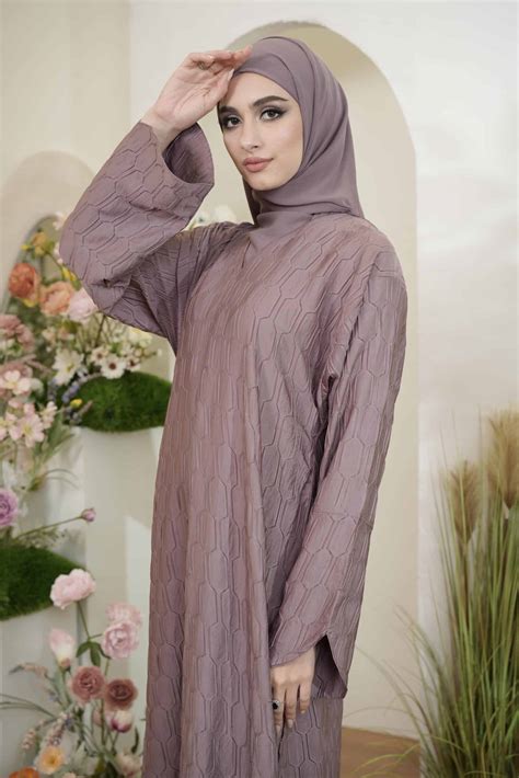 Fahida Abaya Dusty Pink Bysara My