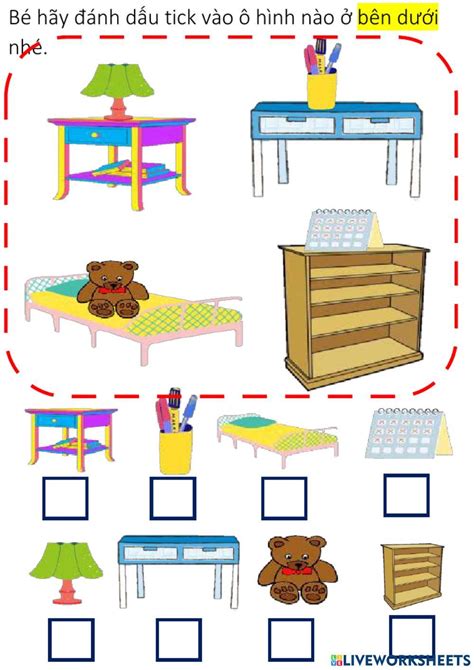Spatial Relation Live Worksheets
