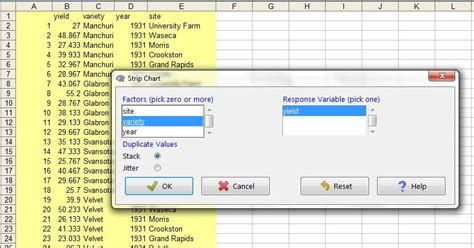 Advanced Graphs Using Excel Strip Plot Strip Chart In Excel Using