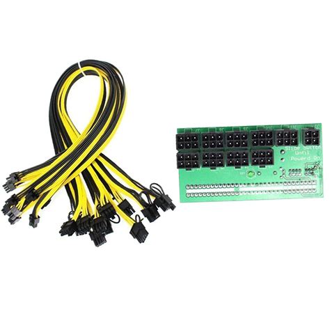 Eth Zec Mining Server Power Supply 12v Gpu Psu Breakout Board 9pcs