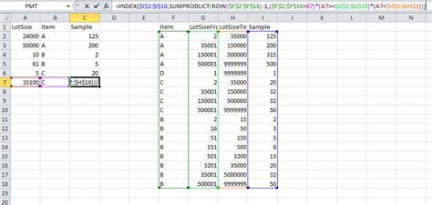 Indexing Excel Index Matching Between Value Range Stack Overflow