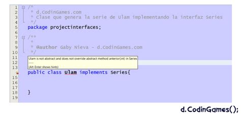 Interfaces En Java Dcodingames
