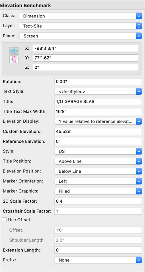 Elevation Benchmark Add Ability To Show Different Units General Discussion Vectorworks