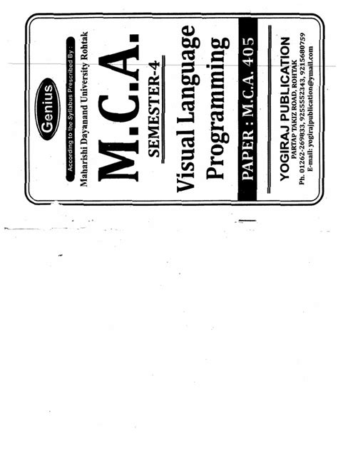 Visual Basic 60 Ten Years Solved Pdf