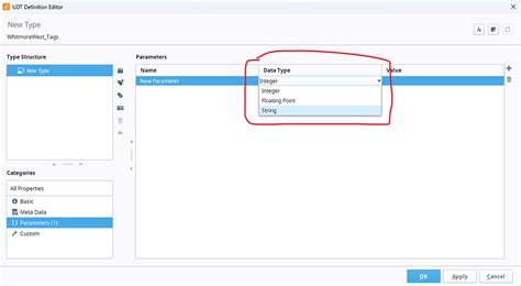 Dropdown Configuration For Udt Parameters Ignition Inductive