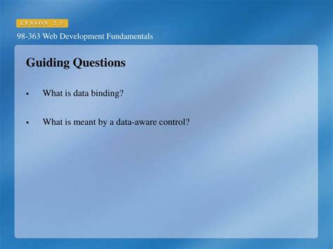 Ppt Bind Controls To Data By Using Data Binding Syntax Powerpoint Presentation Id2335243