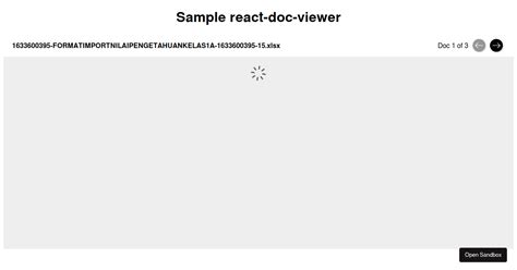React Doc Viewer Examples Codesandbox