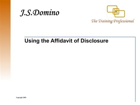 Arizona Affidavit Of Disclosure Pps