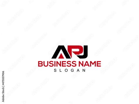 Creative Arj Logo And Letter Ar Logo Icon Vector Image Design For Your Company Stock Vector
