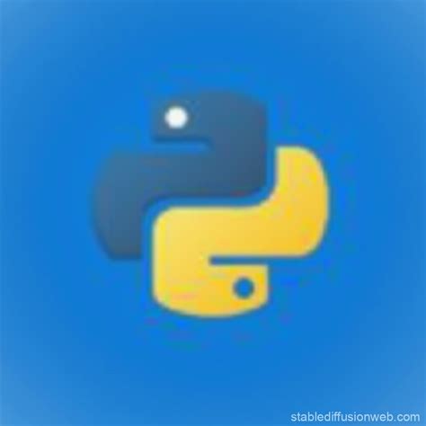 Python Logo On Blue Background Stable Diffusion Online