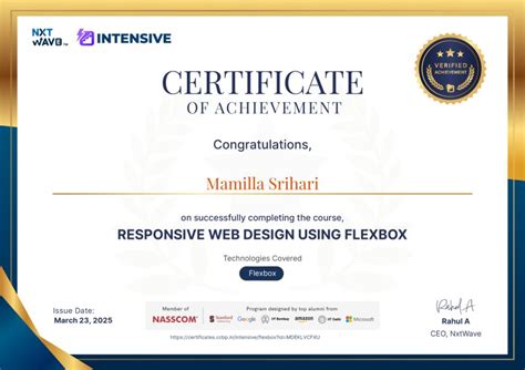 Nxtwave Learningprogress Srihari Mamilla