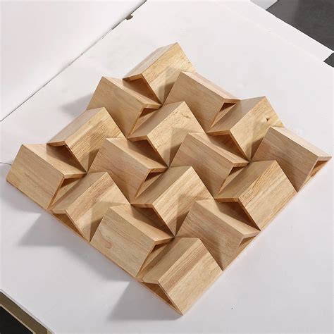 Solid Wood Sound Diffusor 3d Acoustic Diffuser Wall Panel Sound
