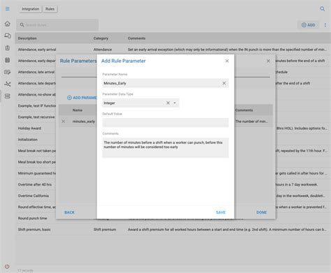 Rule Parameters Platform Overview