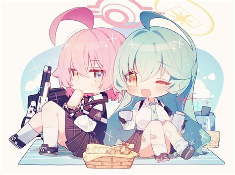 Hoshino Hoshino And Yume Blue Archive Drawn By Kasuga Haruhi Danbooru