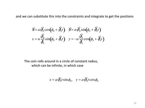 Ppt Understanding Rolling Constraints And Lagrange Multipliers In