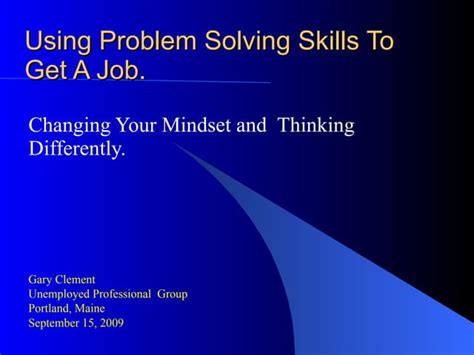 Critical Thinking Problem Solving Creativity Pptx