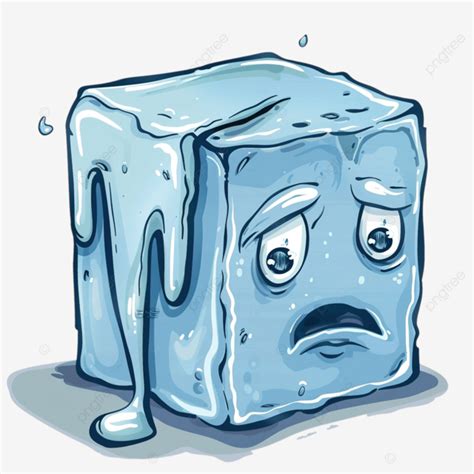 얼음 조각이 녹은 만화 결정 냉장하다 녹다 Png 일러스트 및 이미지 에 대한 무료 다운로드 Pngtree